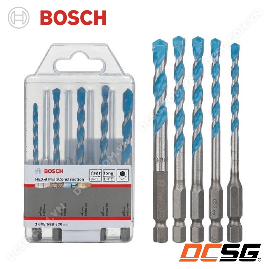 Bộ mũi khoan đa năng chuôi lục giác Hex-9 Bosch 2608900585 | Shopee ...