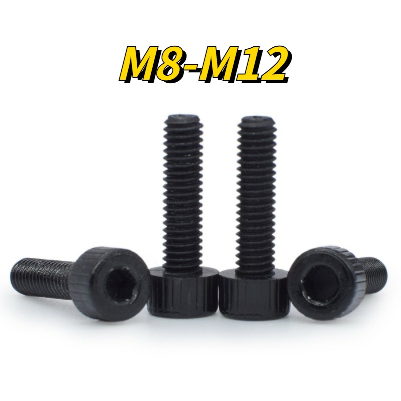 [XJK] Vít nhựa đen PA66 ổ cắm hình lục giác Nylon vít đầu hình trụ M8-M10-M12 | Shopee Việt Nam