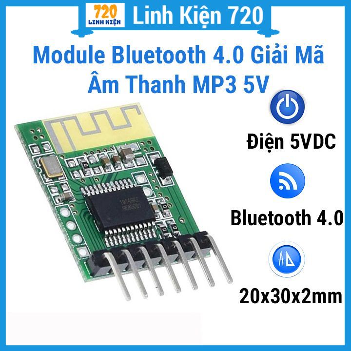 Module bluetooth 4.0 giải mã âm thanh MP3 điện áp 5VDC | Shopee Việt Nam