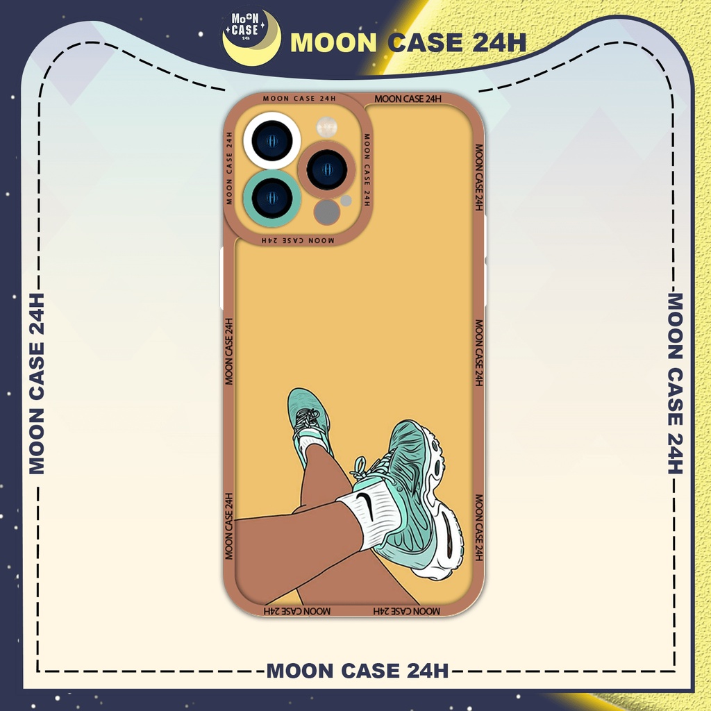 Ốp lưng iphone MOON CASE 24H Hình Đôi Chân Giày Nike ip 8/x/xs/xsmax/11 ...