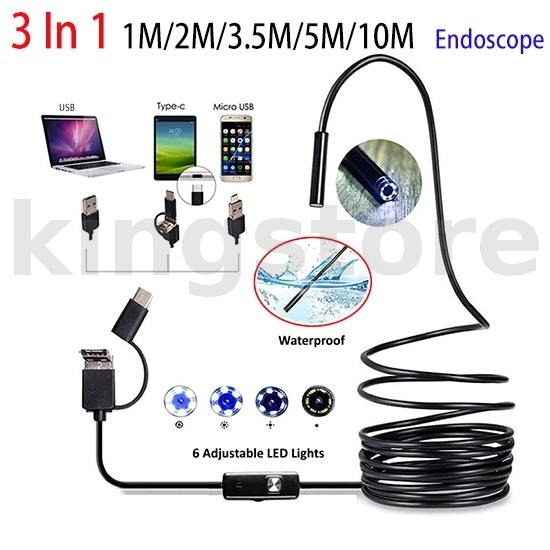 Camera Nội Soi 2M 7MM Kết Nối USB Type C Đầu Dò Di Động | Shopee Việt Nam