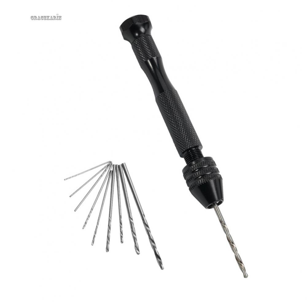 【GRCEKRIN】1PC Rotary Tool Mini Manual Drill Universal Aluminum Alloy 0. ...