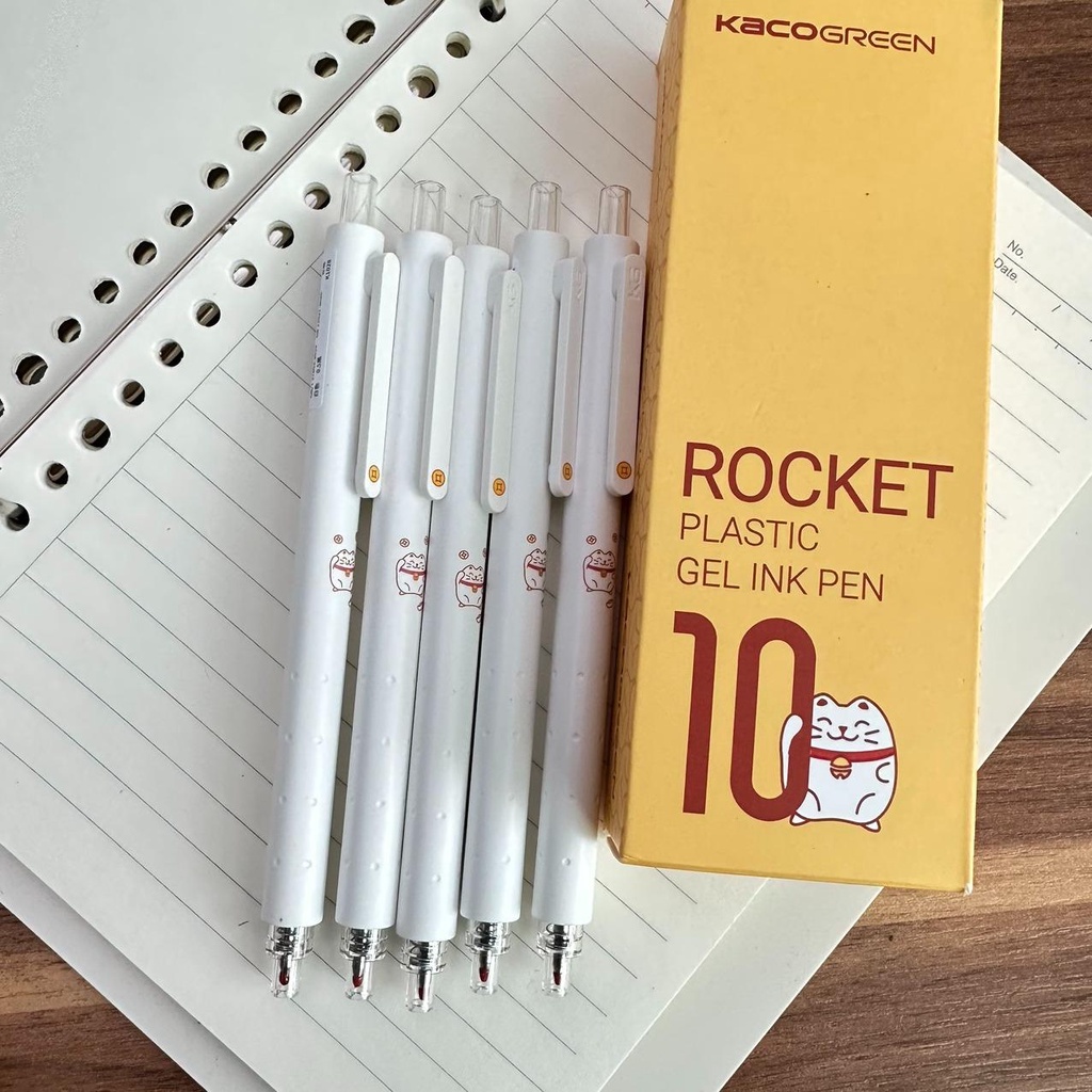 Bút gel KACO rocket plastic gel ink pen MÈO THẦN TÀI | Shopee Việt Nam