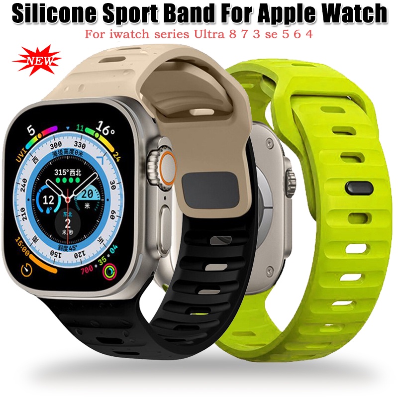 Dây Đeo Thay Thế Bằng Silicone Cho iWatch 45mm 41mm 44mm 40mm apple ...