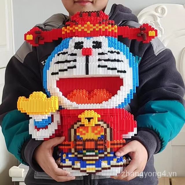 Mô hình lắp ráp Doremon thần tài, Đồ chơi xếp hình Lego Doraemon cỡ lớn ...