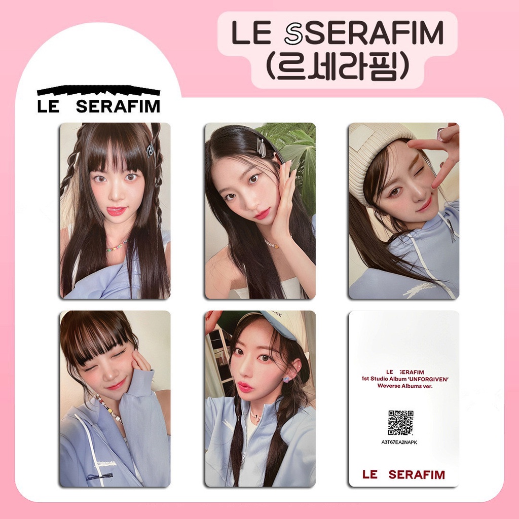 Set 5 Tấm Ảnh Lomo Card Lesserafim LE Sserafilim | Shopee Việt Nam