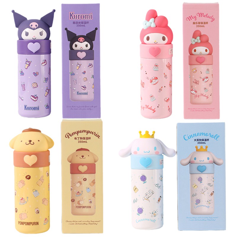 Bình Nước Giữ Nhiệt Bằng Thép Không Gỉ 316 350ml Hình Búp Bê Hoạt Hình Cinnamoroll My Melody ...