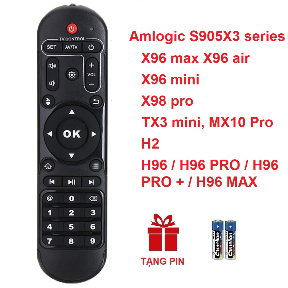 Remote điều khiển ANDROID TV BOX X96 max X96 air X96 mini X98 pro TX3 ...