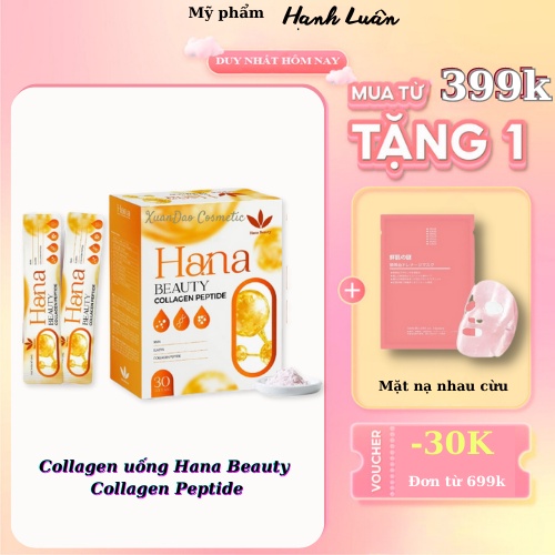 Collagen uống Hana Beauty Collagen Peptide trắng da, mờ thám, giảm thâm ...