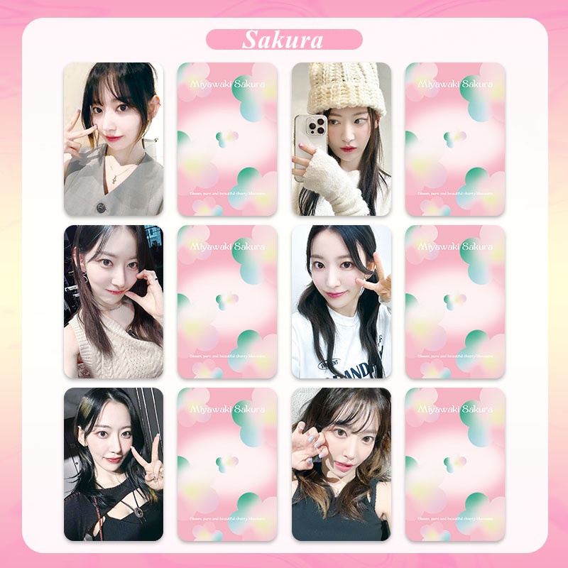 6 cái / bộ le sserafim album unforgiven photocards lomo cards sakura ...