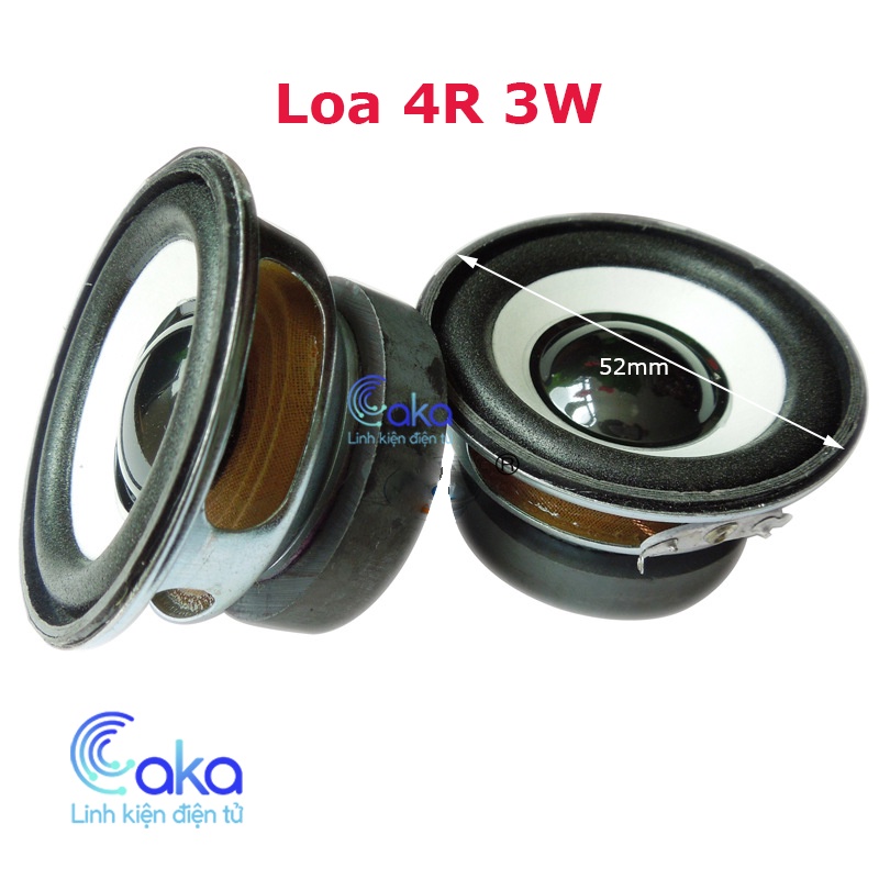 Loa toàn dải 4R 3W 52mm loại tròn loa 2 inch DIY loa nghe nhạc mini | Shopee Việt Nam