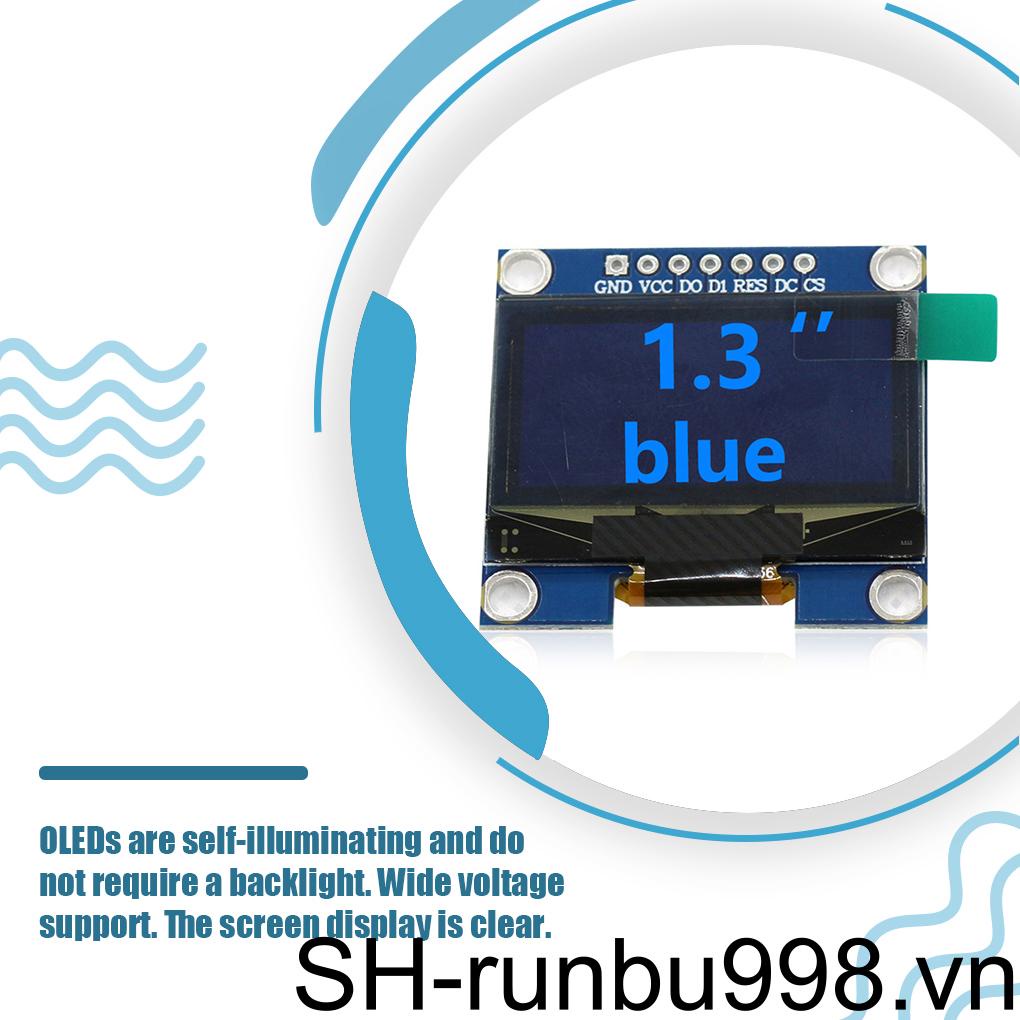 Mô Đun Màn Hình LED 7 Pin SH1106 3 3V / 5V 12C GND Port OLED | Shopee ...