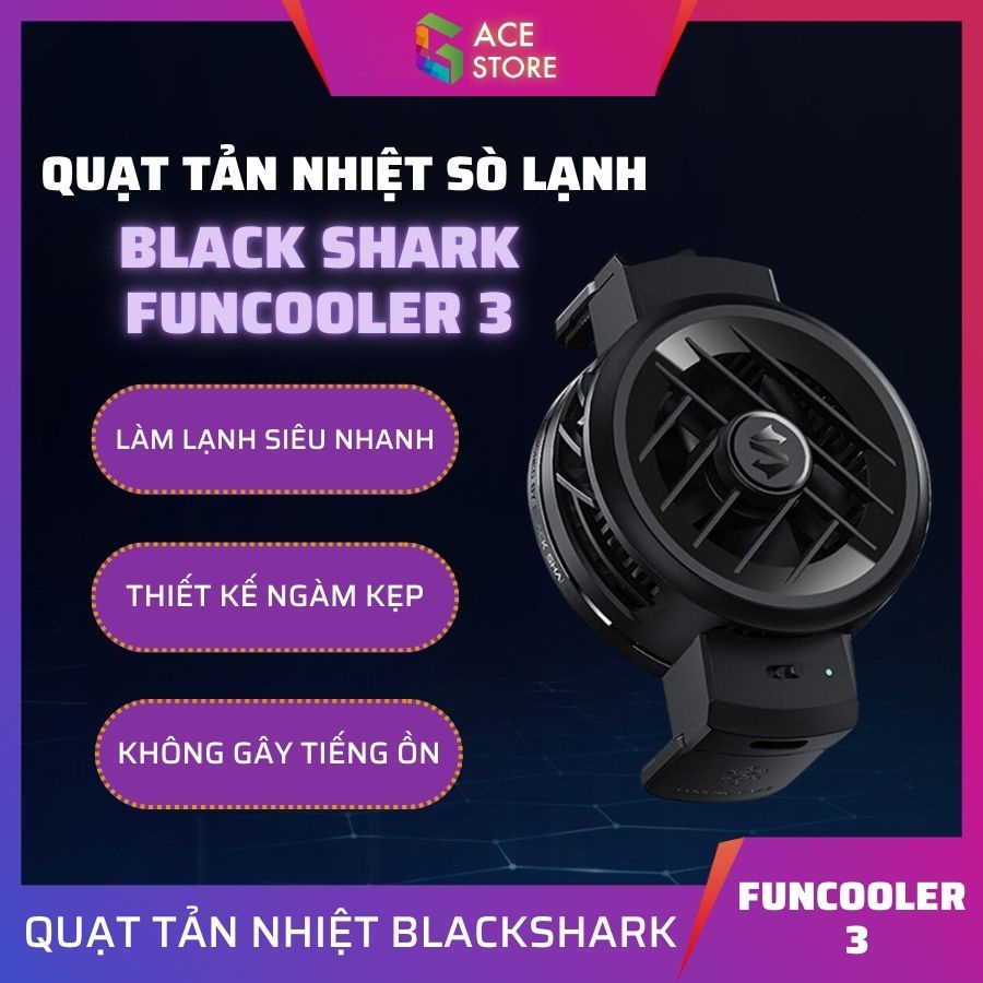 Quạt Tản Nhiệt Điện Thoại Black Shark FunCooler 3 (Giảm nhiệt tới 25 ...