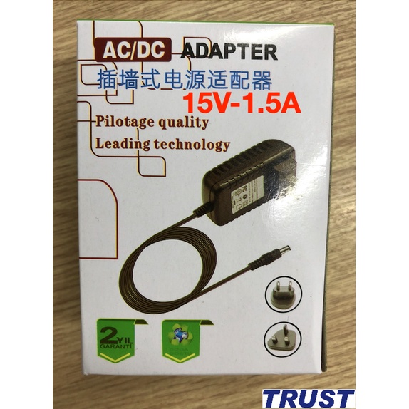 Bộ sạc AC/DC Adapter 15V-1.5A 5.5*2.5mm 100-240V 50/60Hz Dây 1.5m | Shopee Việt Nam