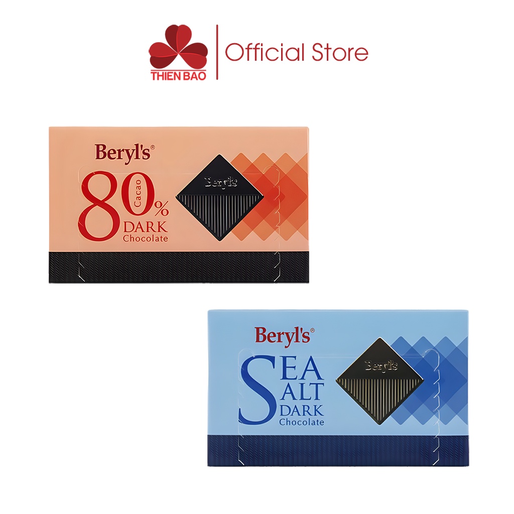 Socola Beryl's (80%/ sea salt) - hộp giấy 60g | Shopee Việt Nam