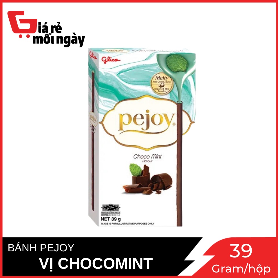 Bánh Que Nhân Kem Glico PEJOY Vị Sô Cô La Bạc Hà Hộp 39g | Shopee Việt Nam
