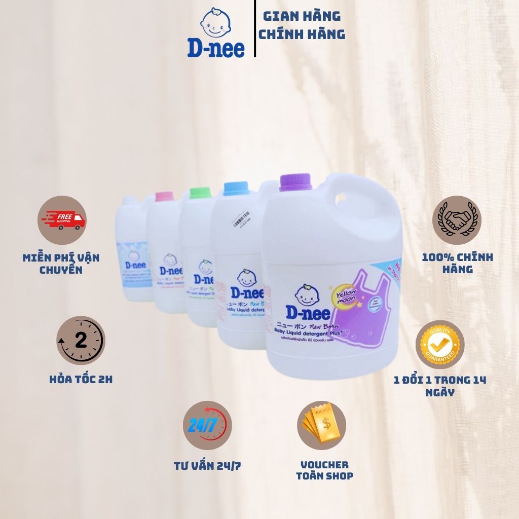 (TRỢ GIÁ) Nước Giặt Wesser/Dnee 3000ml Thơm Dịu An Toàn Cho Bé - Hàng ...