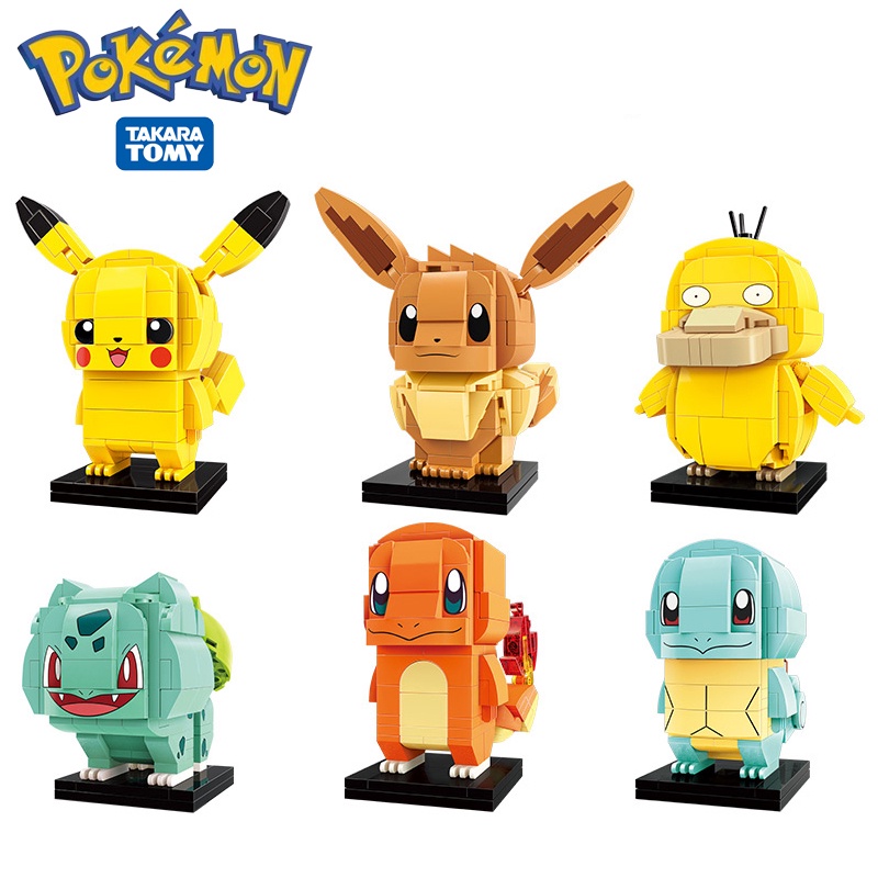 Keeppley Pokemon Khối LEGO Tương Thích Hoạt Hình Nhỏ Pikachu Charmander ...