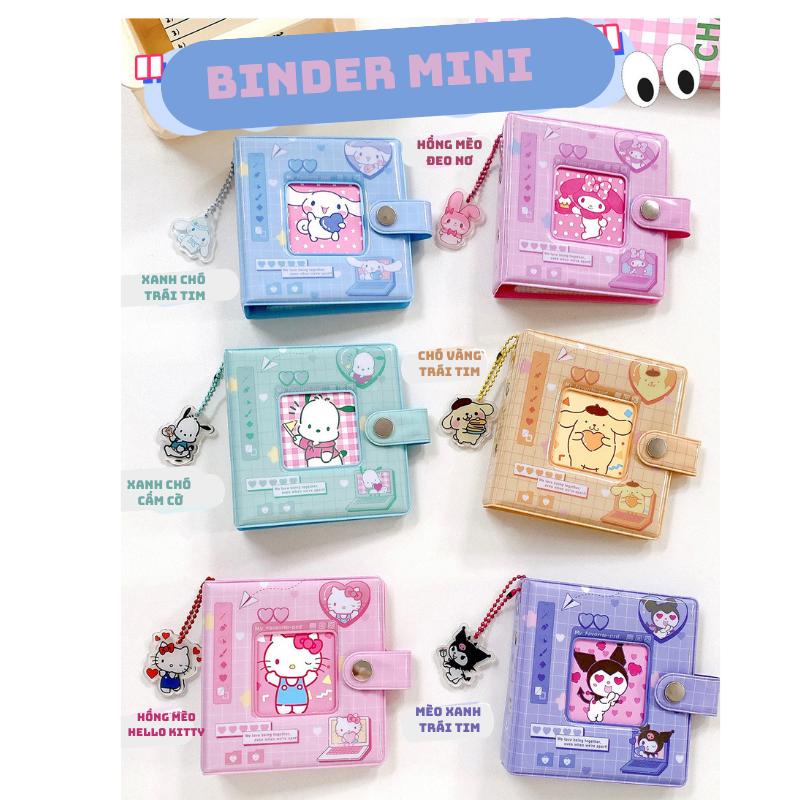 Binder mini đựng card 3 inch sẵn 20 sheet đựng được 40 card có keyring ...