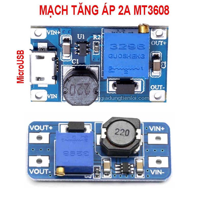 Bo mạch tăng áp 2A DC-DC MT3608 | Shopee Việt Nam