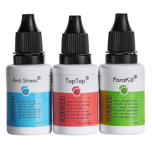 Parakill và anti stress- toptop chuyên dụng xử lý cá túm, lắc, lừ đừ ...