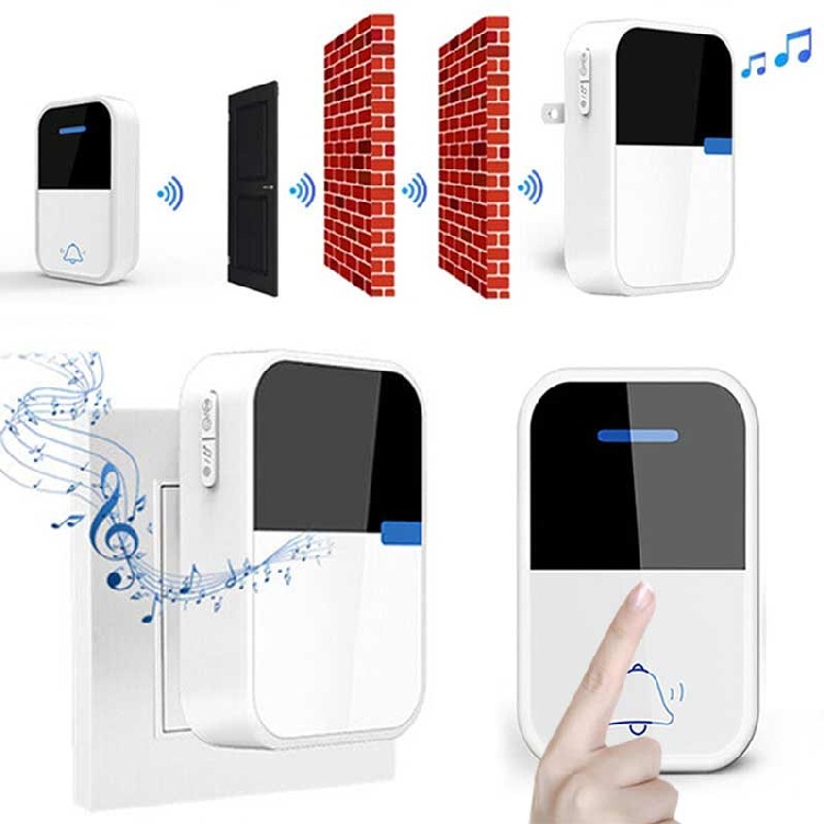 New Battery-free Wireless Bell Doorbell without battery 38 Melodies ...