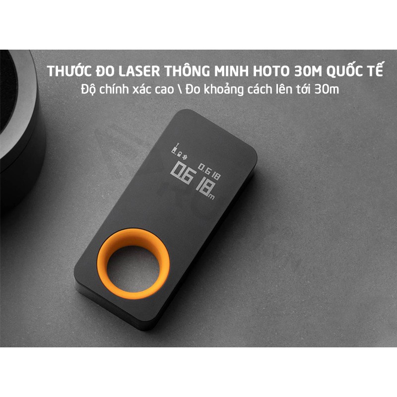 Máy Đo Khoảng Cách Laser Thông Minh Màn Hình HOTO OLED 30M/Xiaomi Mijia ...