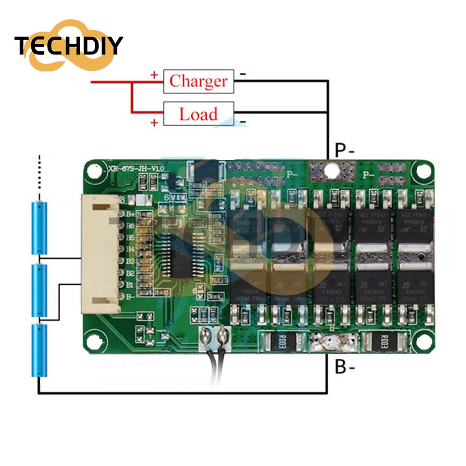 Bảng Mạch Cân Bằng BMS 7S 24V 15A 20A 25A 18650 Li-ion Kèm NTC Bảo Vệ ...
