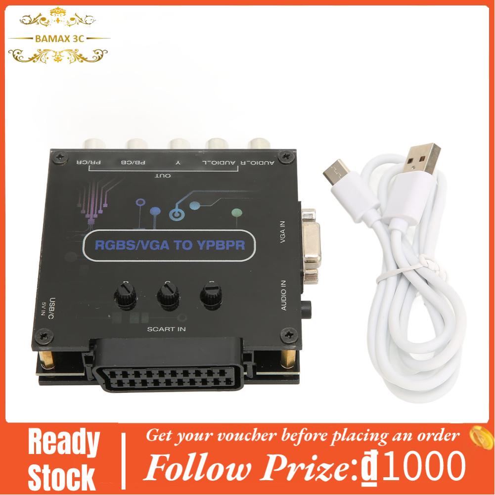 Bamaxis Component Converter RGBS VGA SCART To YPBPR Converter Left and ...