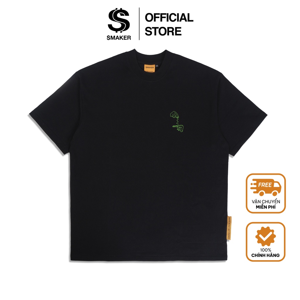 [SMAKER] Áo thun cotton nam nữ Unisex form rộng tay lỡ, local brand ...