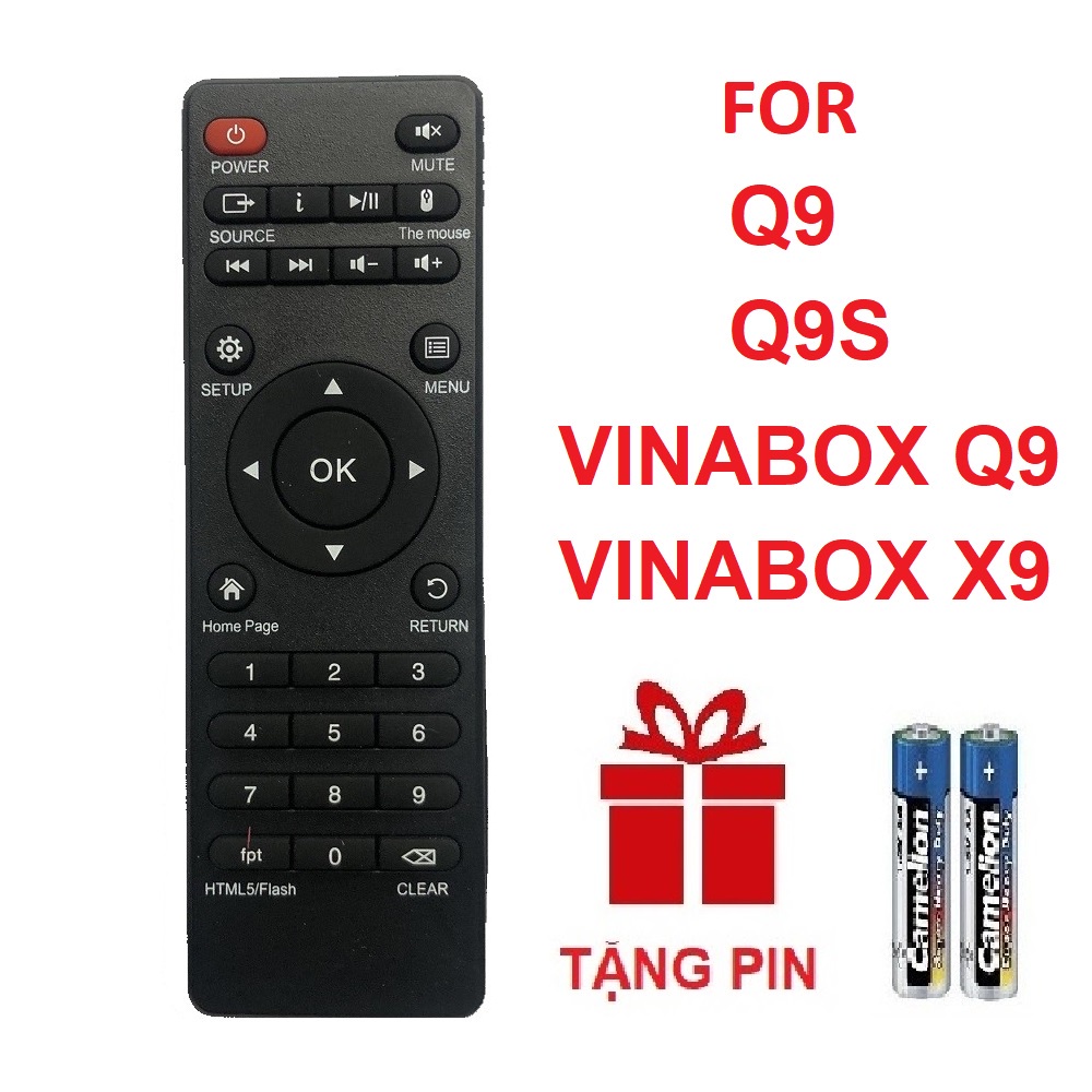 Remote điều khiển ANDROID TV BOX Q9 Q9S VINABOX Q9 X9 TIVI BOX (HÀNG ...