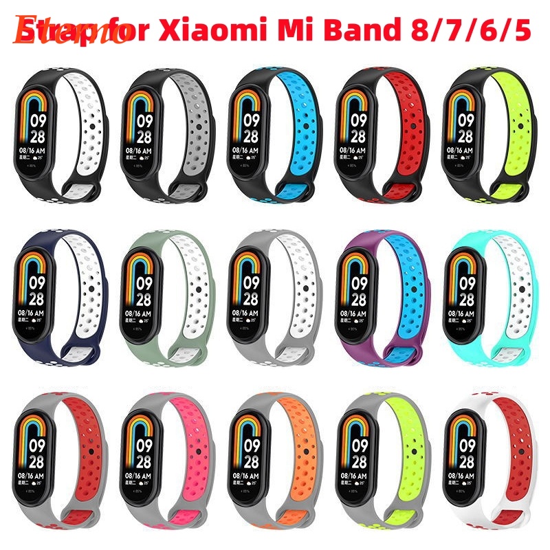 Dây Đeo Silicon Cho Đồng Hồ Thông Minh Xiaomi MiBand 8 | Shopee Việt Nam