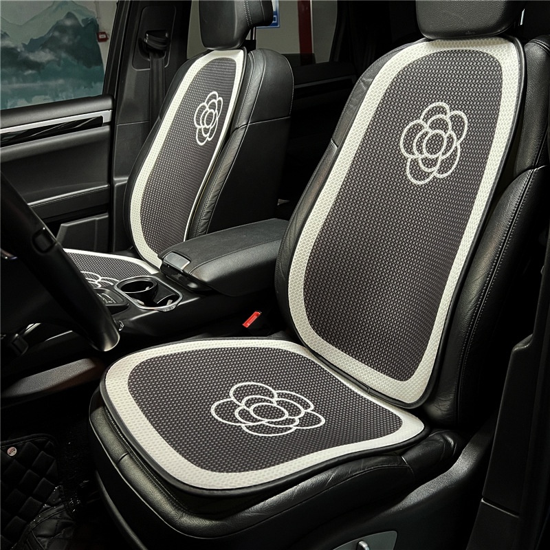 Summer Car Cushion Ice Silk Camellia Car Breathable Goddess Style Car ...