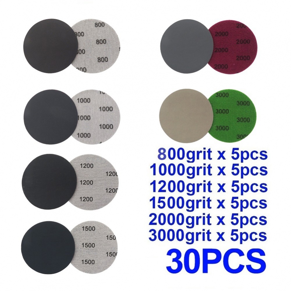 Đĩa Giấy Nhám 800 1000 1200 1500 2000 3000 Grit 800-3000 Grit | Shopee ...