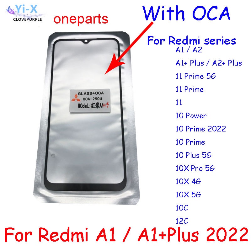 Màn hình cảm ứng oca glass cho redmi a2 a2 plus a1 a1 plus 10 11 prime ...