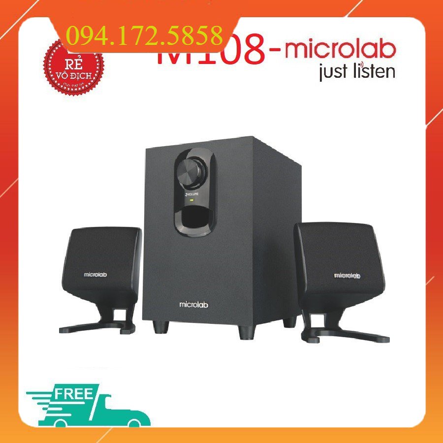 Giá siêu rẻ Loa Vi Tính Microlab M108 2.1 - BẢO HÀNH CHÍNH HÃNG 12 THÁNG | Shopee Việt Nam