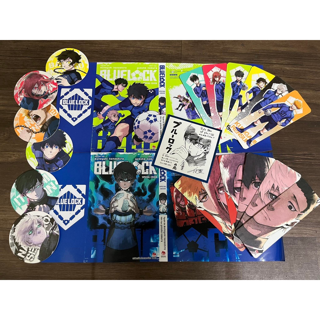 Full bộ quà Offline Blue Lock Việt Nam - Bìa limited, card tranh ...