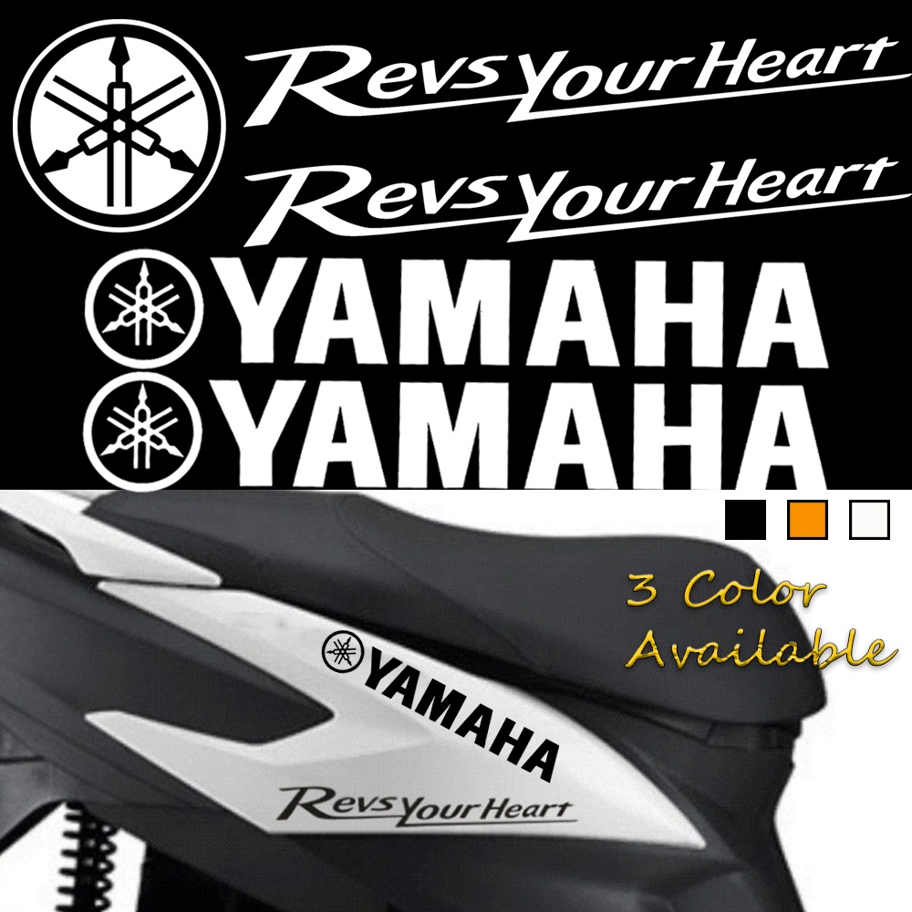 Miếng Dán Trang Trí Kính Chắn Gió Xe Mô Tô Yamaha Revs Your Heart Phản ...