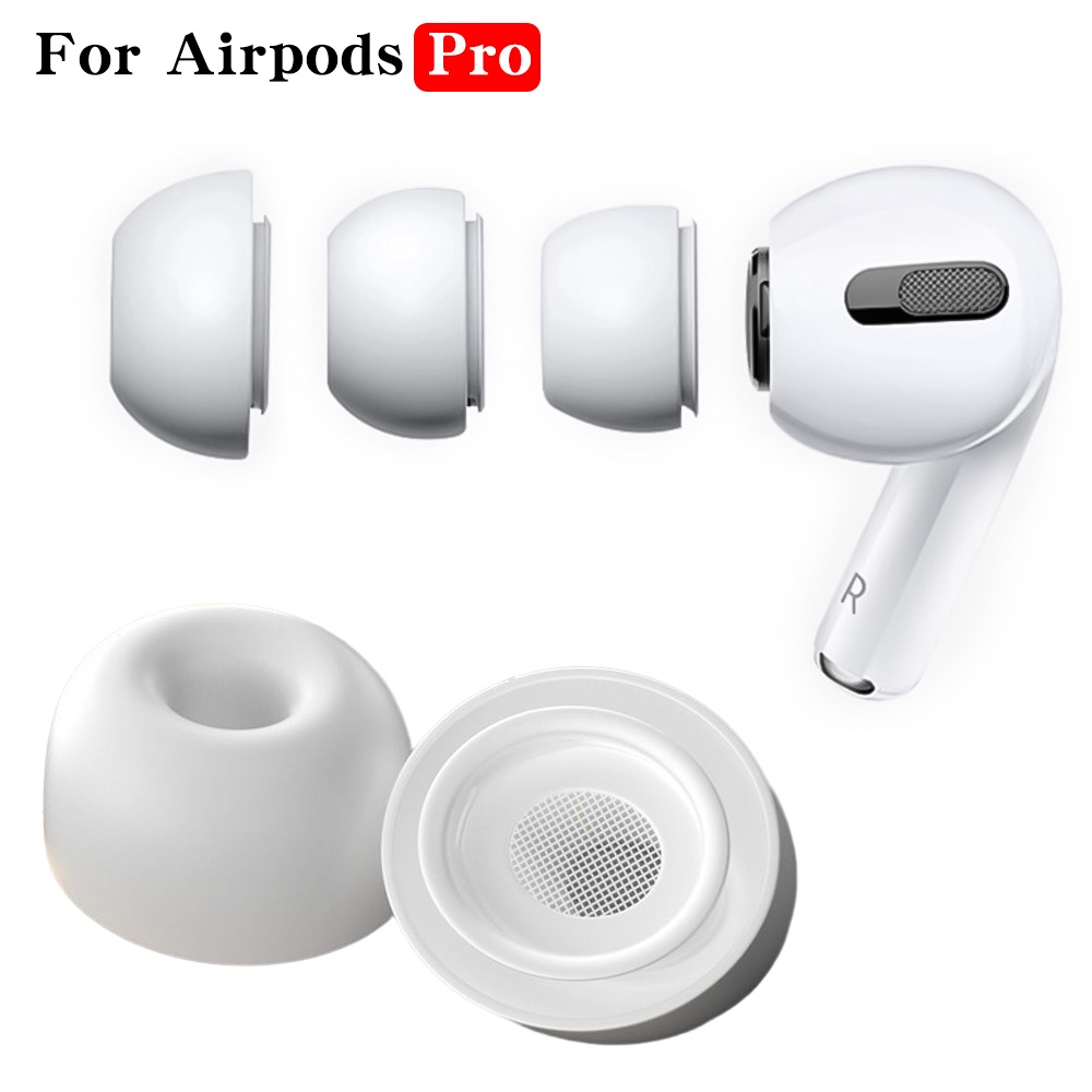 1 Cặp Nút Cao Su Silicone Bọc Đầu Tai Nghe Bluetooth Apple Airpods Pro ...