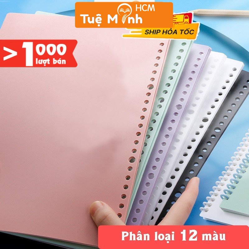 Bộ 2 bìa tab nhựa làm binder B5 A5 màu Pastel 26 chấu P16 tab phân ...