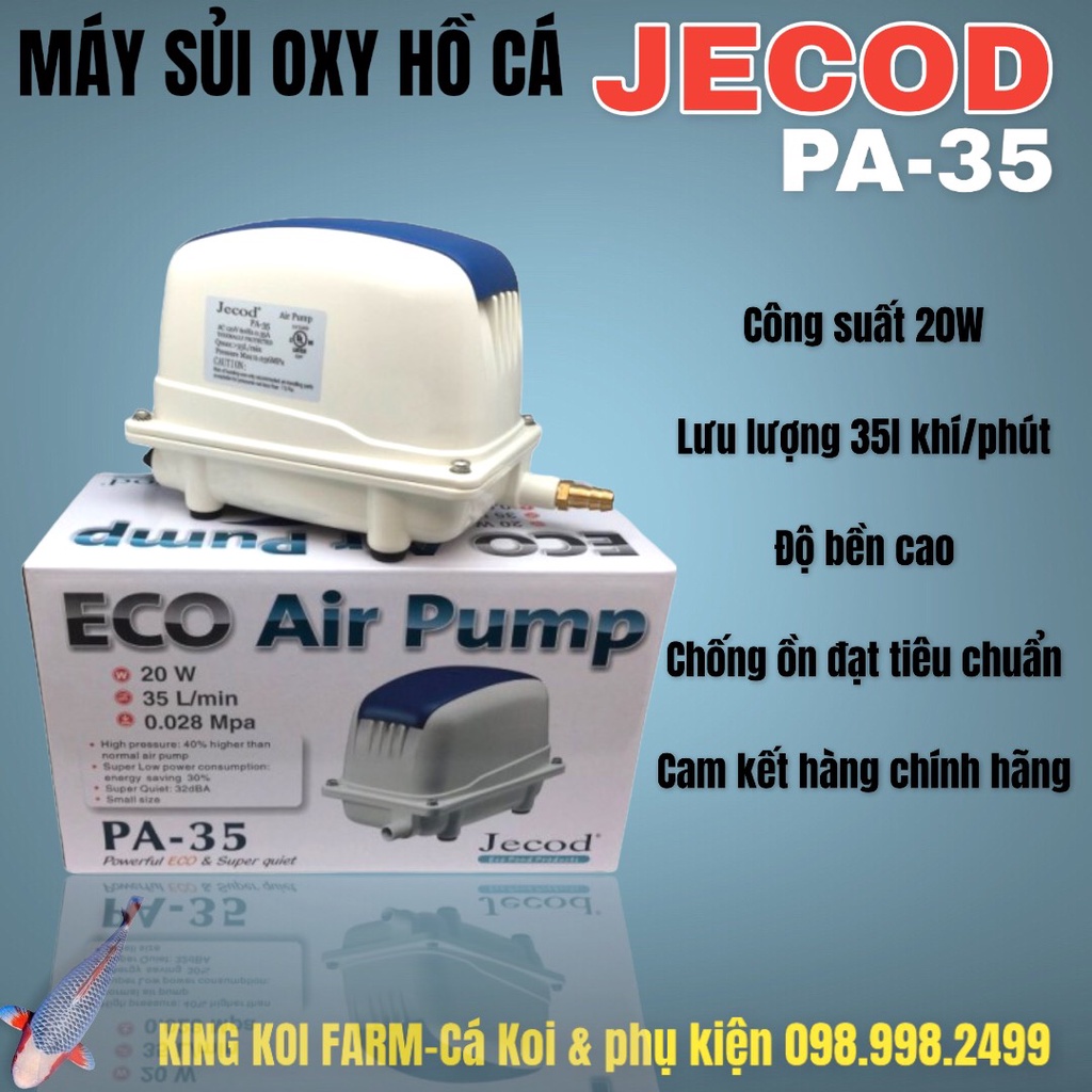 Máy sủi oxy JEBAO JECOD ECO ( PA35 – PA45 – PA60 – PA80 – PA100 ) Máy ...