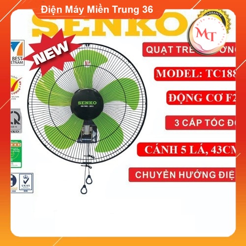 Quạt treo tường 2 dây Senko TC1886 Hàng Chính Hãng, Giá Siêu Rẻ “Điện ...