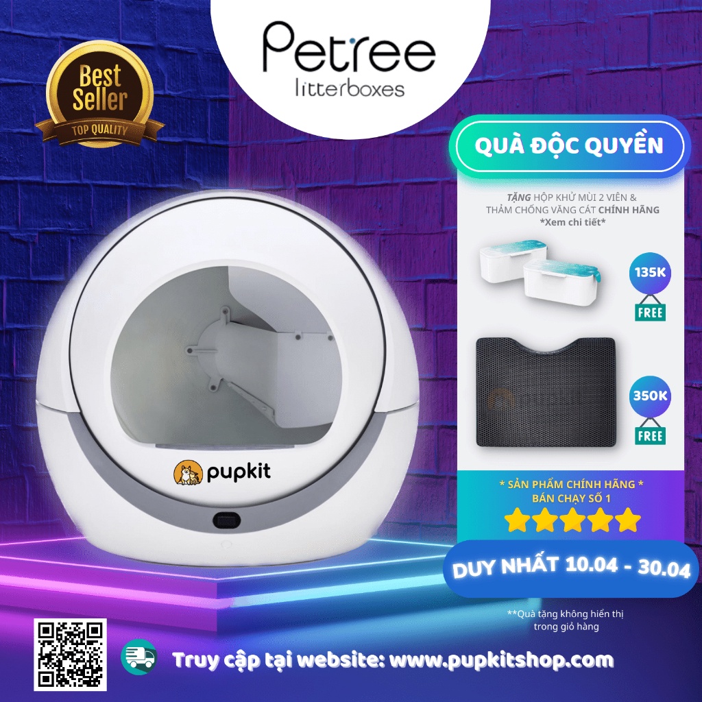MÁY DỌN PHÂN MÈO THÔNG MINH PETREE WIFI 1 - HÀNG CHÍNH HÃNG | Shopee Việt Nam