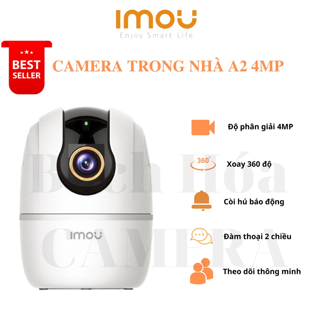 Camera Wifi IMOU xoay 360 độ phân giải 2MP 4MP, Imou A2 phiên bản 2022 ...