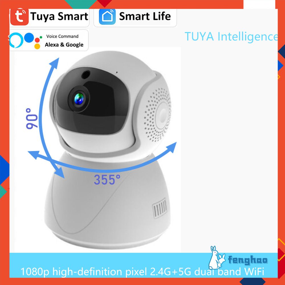Tuya thông minh 1080P 5Ghz 2.4G Dual band Wifi tự động theo dõi âm ...