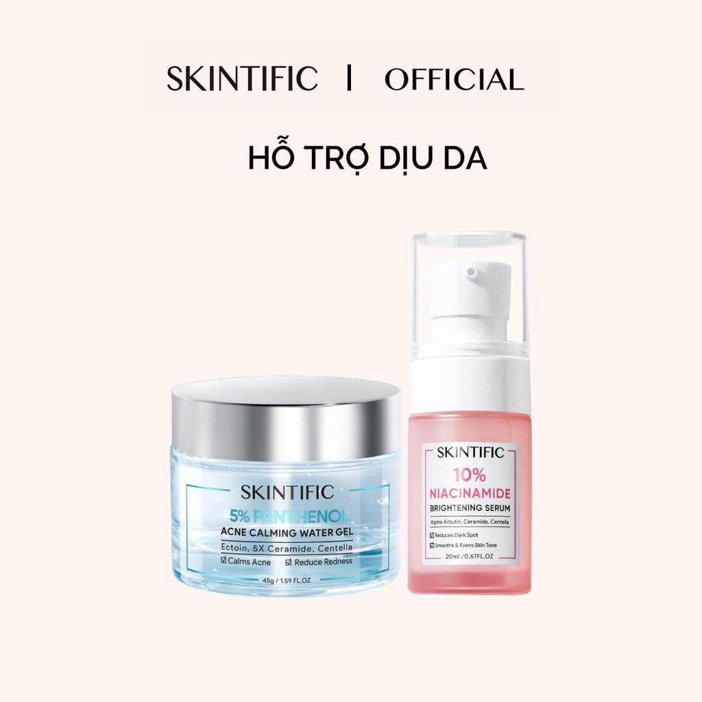 SKINTIFIC Combo 2PCS Set- Kem Dưỡng ẩm 30g/Serum 20ML | Shopee Việt Nam