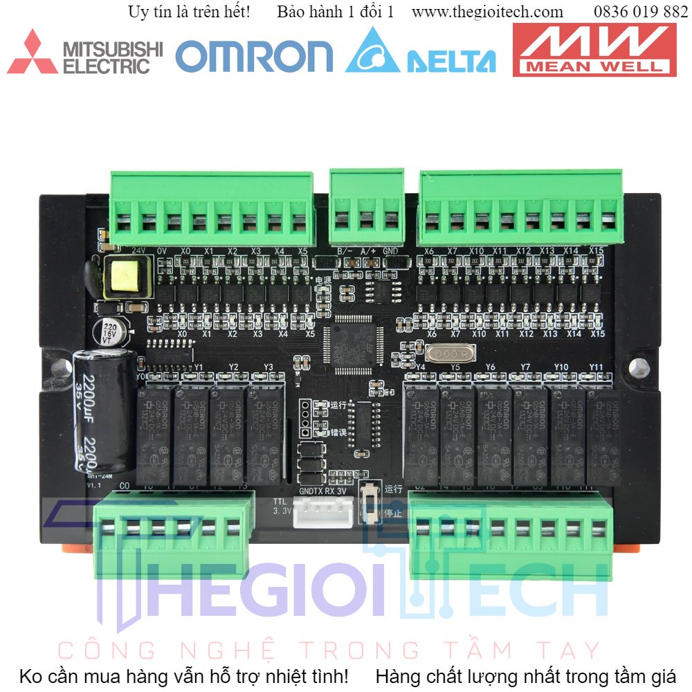 Main board mạch Điều Khiển PLC MINI FX1N FX2N-24MT FX2N-24MR RS485 ...
