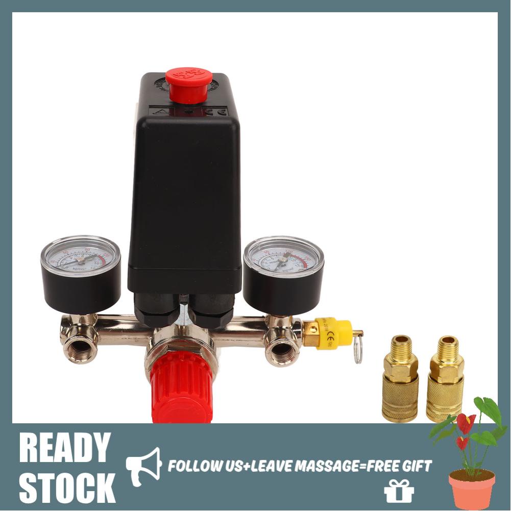 Dajrrhd Air Compressor Pressure Switch Barometer Equipped High Strength ...