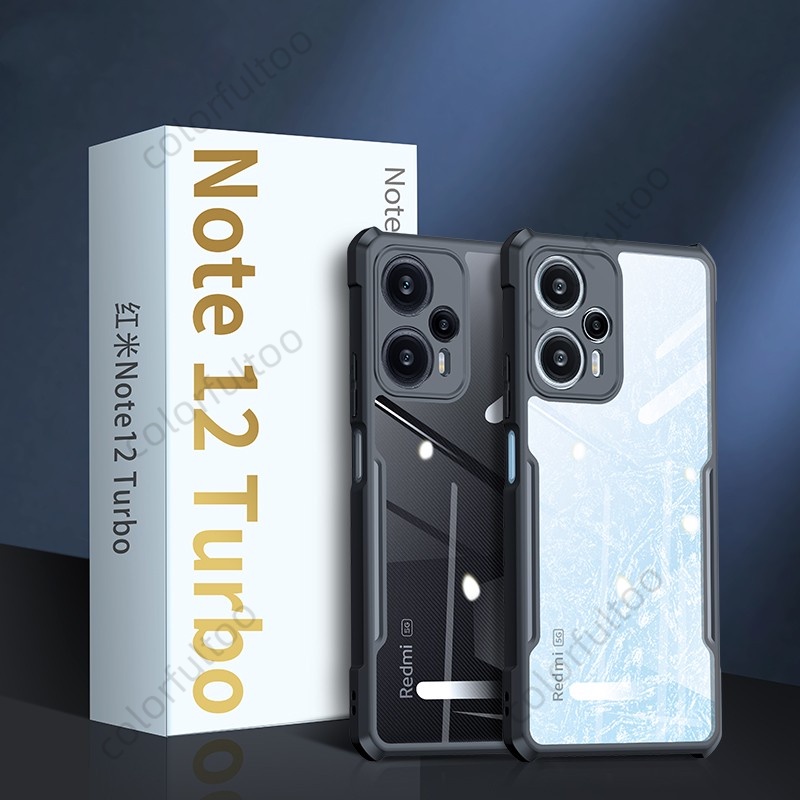 Ốp Điện Thoại Acrylic Cứng Trong Suốt Chống Sốc Cho Xiaomi Redmi Note 12 Turbo 12 Pro Plus 12Pro ...