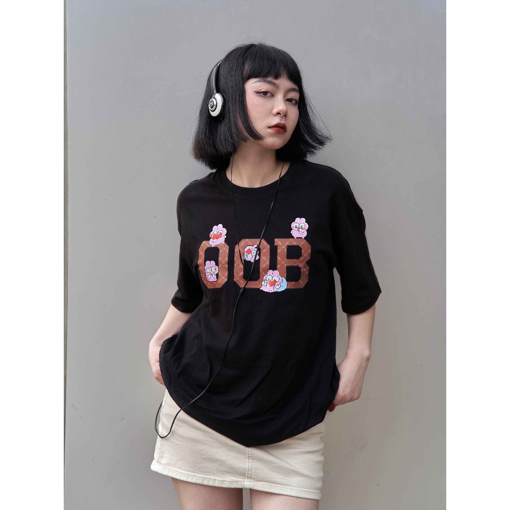 Áo Thun Unisex BOO Dáng Oversize Chất Liệu Cotton In Graphic OOB ZOOKIZ ...